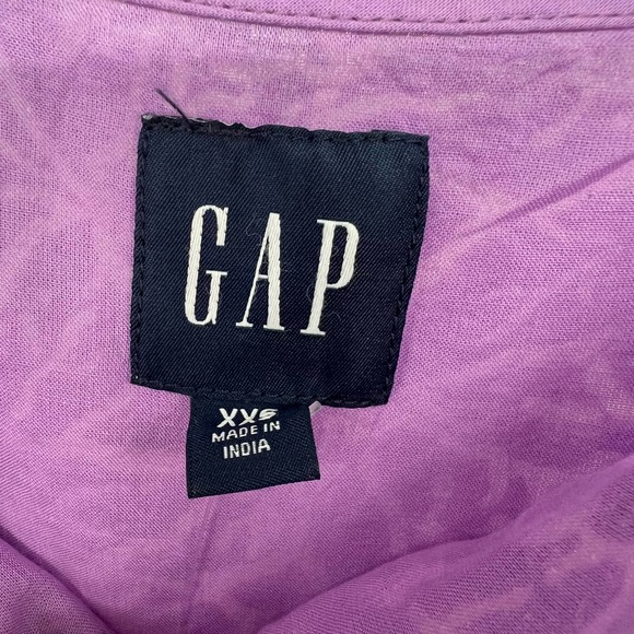 GAP | Dresses | Nwt Gap Tieshoulder Tiered Midi Dress Womens Sz Xxs Purple Floral Print Cotton ...